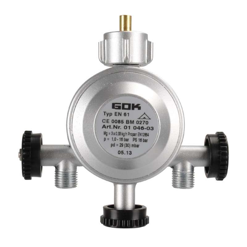 Plinski regulator tlaka s tremi izhodi | Karantanija center